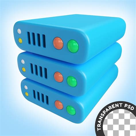 Premium Psd Server Rack 3d Illustration Icon