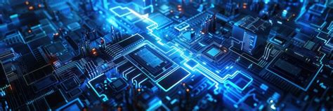 Premium Photo Blue Neural Network With Interconnected Nodes