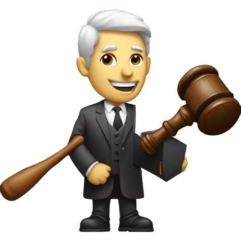 Auction Man With A Gavel Emoji Ai Emoji Generator