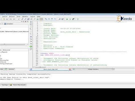 VHDL Code For 4 Bit DOWN Counter YouTube