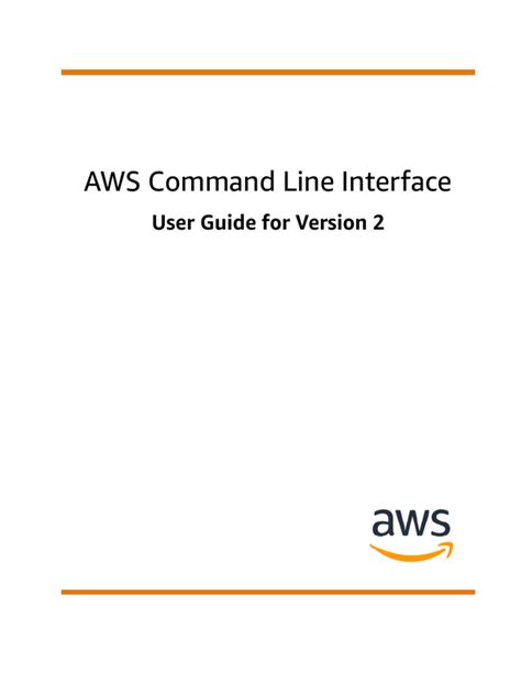 Aws Command Line User Guide Pdf Command Line Interface Shell Computing