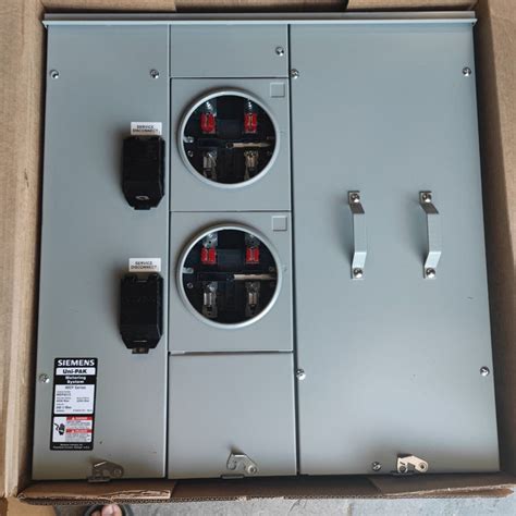 Meter Box Siemens Wep4212 400a 4 Jaw 200a Per Position 2 Ring Type C