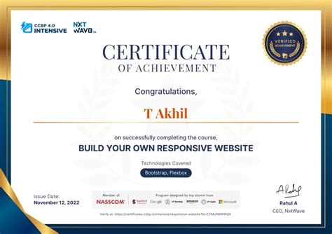 Akhil Tharine On Linkedin Nxtwave Nxtwaveteam Nxtwavecertification Rahulattuluri