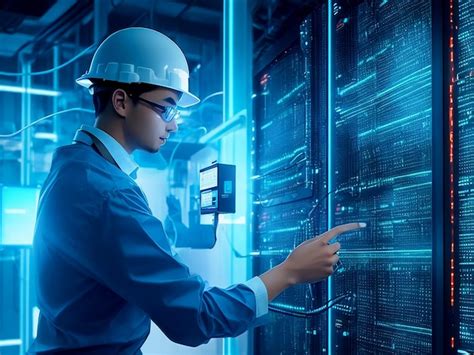 Premium Ai Image Big Data Digital Technology Concept Software Engineer Touching On Virtual