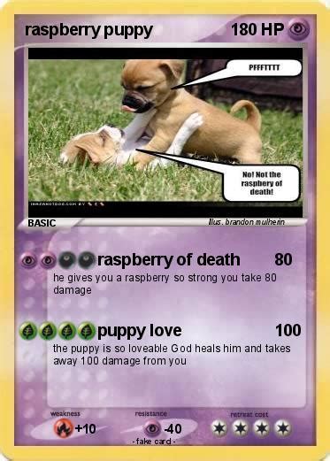 Pokémon Raspberry Puppy Raspberry Of Death My Pokemon Card