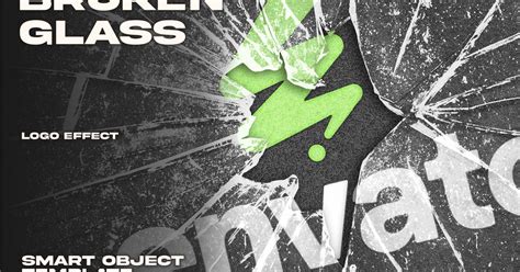 Broken Glass Logo Effect Scene Generators Ft Glitch Effect And Glass