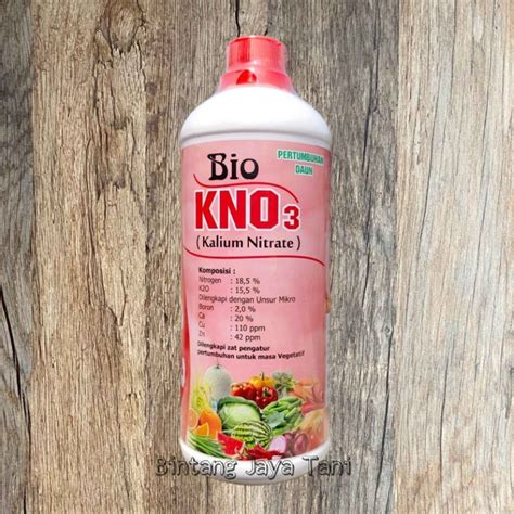 Jual Bio Kno3 Kalium Nitrate Pertumbuhan Daun 1 Liter Dilengkapi