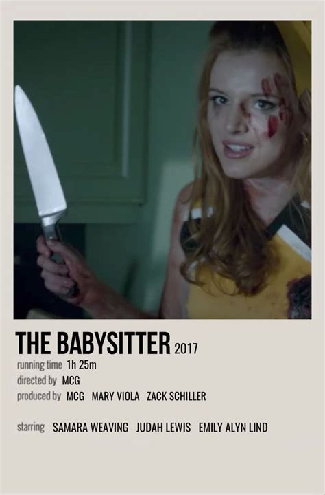 The Babysitter Babysitter Movie Iconic Movie Posters Movie Character Posters