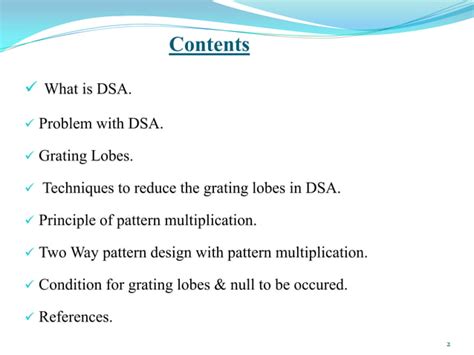 Suppression Of Grating Lobes Ppt