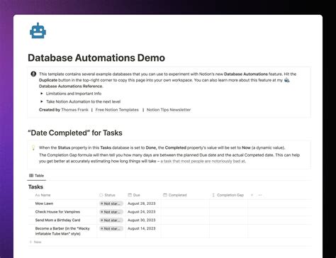 Notion Database Automations The Complete Guide Thomas Frank