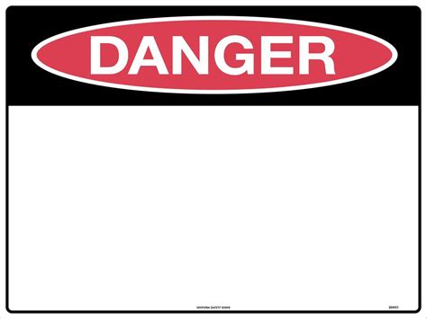 Sign Danger Blank 600 X 450mm Metal Class 1 Reflective