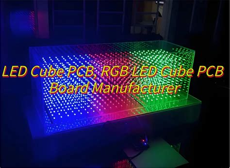 Led Cube Pcb Rgb Led Cube Pcb Board Manufacturer