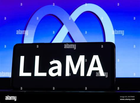 In This Photo Illustration The Llama Large Language Model Meta Ai