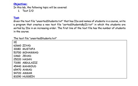 Solved Objectives In This Lab The Following Topic Will Be Chegg