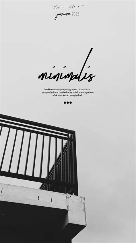 Minimalis Inspirasi Tipografi Modern Kata Kata Gambar Ide Cerita Instagram