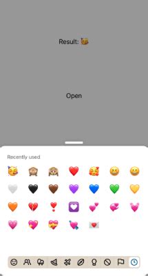 Recently Used RN Emoji Keyboard