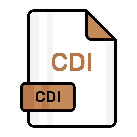 An Amazing Vector Icon Of CDI File Editable Design Vector Art At Vecteezy