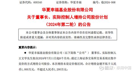 华夏幸福，股价下探095元！王文学二度出手增持 来源：e公司 随着股价的下探， 华夏幸福 实控人王文学不仅火速完成首轮超过1004万元规模的