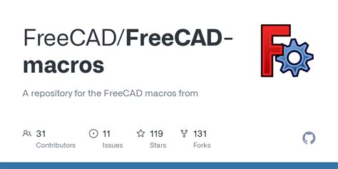 GitHub FreeCAD FreeCAD Macros A Repository For The FreeCAD Macros From