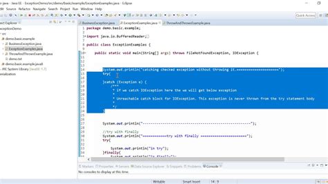 Exception Handling In Java Youtube