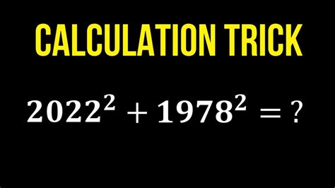 Do You Know This Trick Olympiad I Sat I Ixth I Xth I Kvyp I Ntse I Gre I Pre Math Youtube
