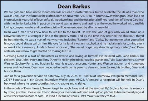 Dean Barkus Courier Herald