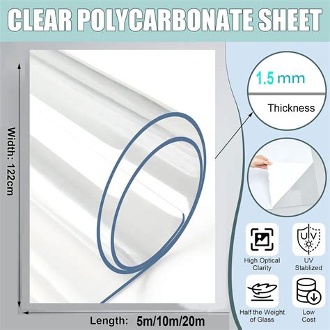 1 5mm Polycarbonate Clear Plastic Sheet Polycarbonate Panel
