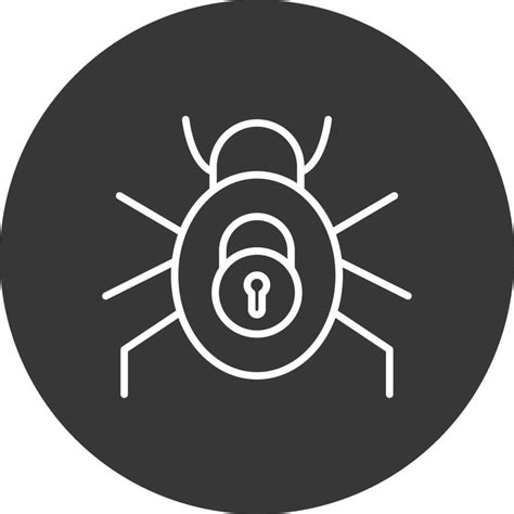 Security Bug Line Inverted Icon Design 43753790 Vector Art At Vecteezy