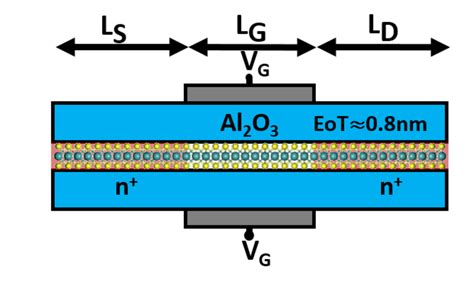 5 Sketch Of Mos 2 Double Gate Mosfet Where The Red Shaded Region Download Scientific Diagram