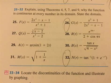 Solved 25 32 Explain Using Theorems 4 5 7 And 9 Why The