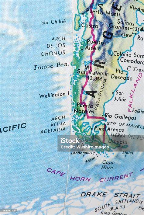 Strait Of Magellan On World Map