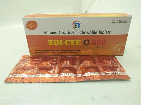 Vitamin C Zinc Chewable Tablets At ₹ 450 Bottle Vitamin C Tablets And Capsules In Sas Nagar