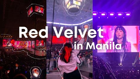 Concert Vlog R To V In Manila Red Velvet 2023 Youtube