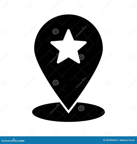 favorite place map pointer icon maps pin with star icon map pointer