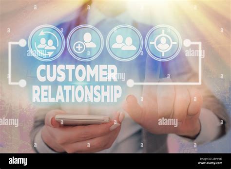 Writing Note Showing Customer Relationship Business Concept For Deal And Interaction Between