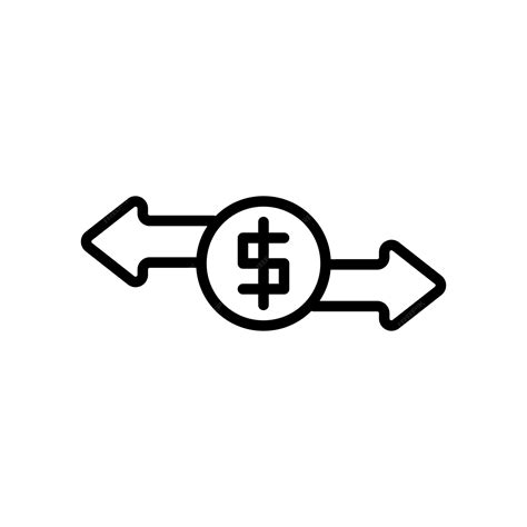 Economy Money Transfer Sign Symbol Vector Premium Vector