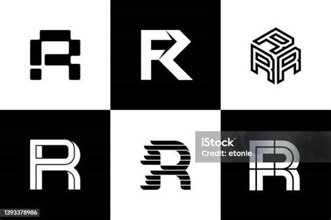 R 알파벳 및 로고 디자인 알파벳 R에 대한 스톡 벡터 아트 및 기타 이미지 알파벳 R 로고 모노그램 Istock