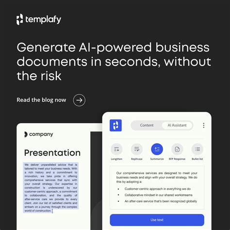 Templafy On Linkedin Templafys Ai Assistant Genai Powered Business Documents For Enterprises