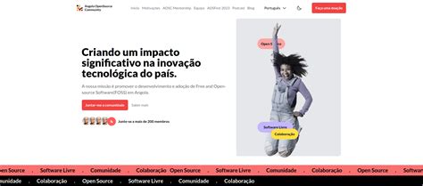 Angola Open Source Community Website Ui Figma