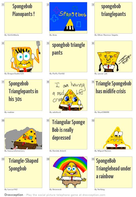 Spongebob Pianopants Drawception