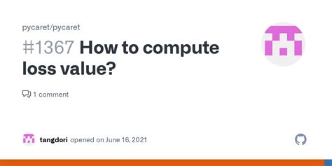 How To Compute Loss Value Issue 1367 Pycaret Pycaret GitHub