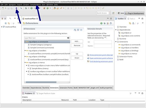 Launching Eclipse Plug In Template Stack Overflow