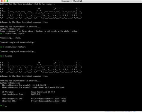 Error Returned From Supervisor System Is Not Ready With State Setup