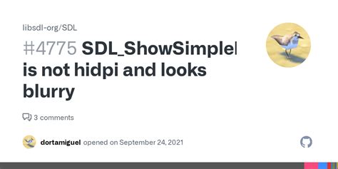 Sdlshowsimplemessagebox Is Not Hidpi And Looks Blurry · Issue 4775