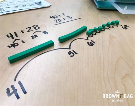 Using Base 10 Blocks Is A Simple Way To Make An Open Number Line Concrete As You Begin Double