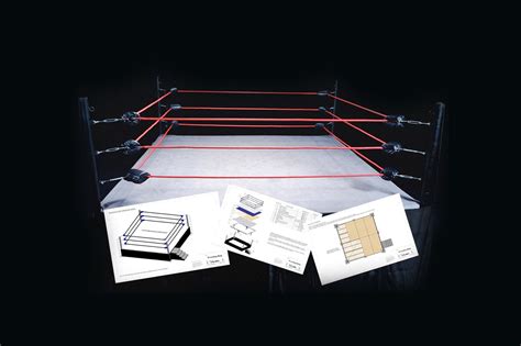 Pro Wrestling Ring Blueprints Full Size Build Plans Pdf Download Etsy