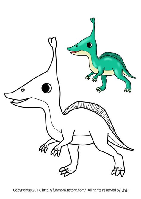 무료 공룡도안 프린트 친타오사우루스 Muster Malvorlagen Malvorlagen Tiere Malvorlagen
