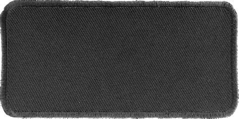Black 4 Inch Rectangular Blank Patch Embroidered Patches By Ivamis