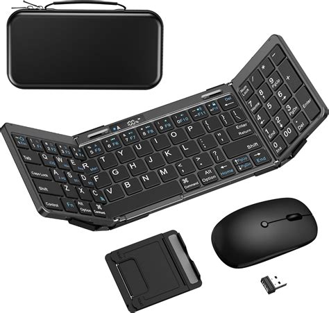 Foldable Keyboard And Mouse Edjo Folding Keyboard Mouse Combo With Portable Case 2
