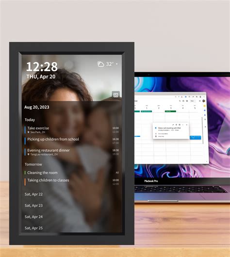 SyncGo Smart WiFi Digital Calendar 10 1 Inch Touch Screen Wi Fi Calendar Sync With Microsoft